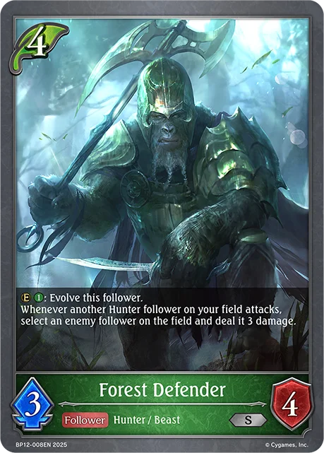 Forest Defender - Forestcraft Follower | Shadowverse Evolve ...