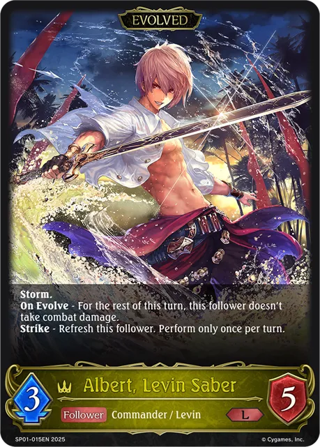 Albert, Levin Saber - Swordcraft Follower | Shadowverse Evolve ...