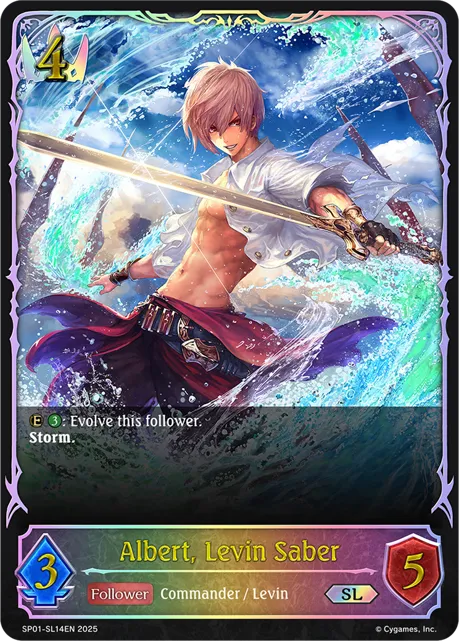Albert, Levin Saber - Swordcraft Follower | Shadowverse Evolve ...