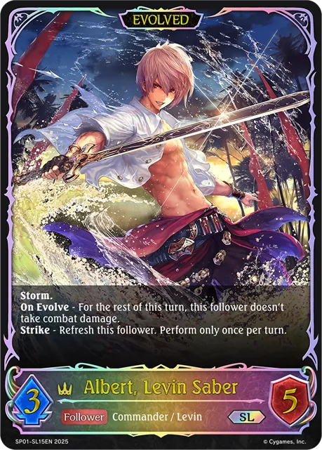 Albert, Levin Saber - Swordcraft Follower | Shadowverse Evolve ...